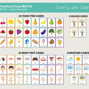 Preschool Focus Wall Template, Preschool Learning Wall, Classroom ...
