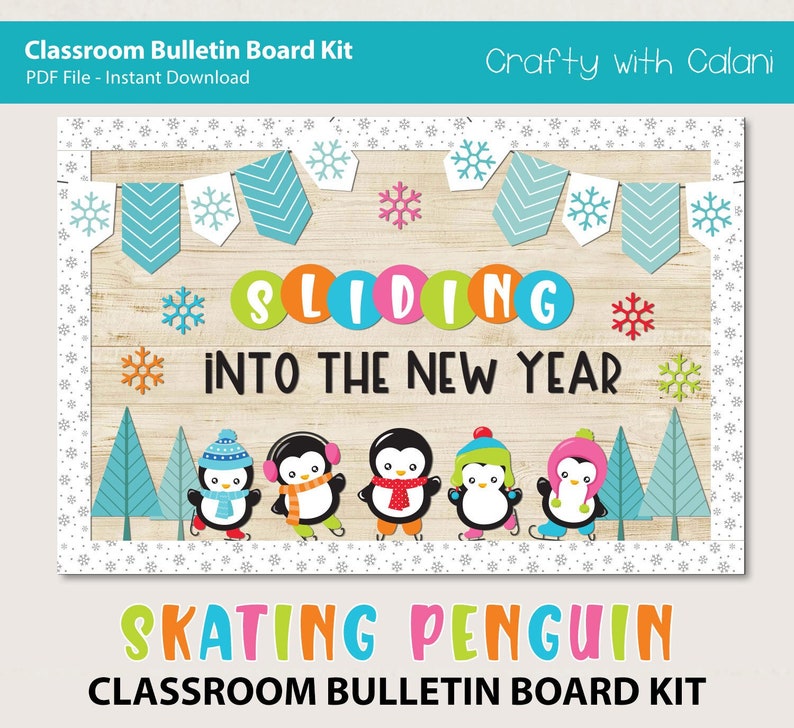 Classroom Bulletin Board Kit New Year Bulletin Board Cute - Etsy