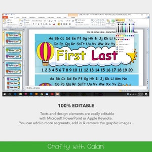 Classroom Name Plate Labels Hot Air Balloon Classroom - Etsy