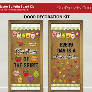 Fruit of the Spirit Bulletin Board Kit, April Classroom Bulletin Board ...