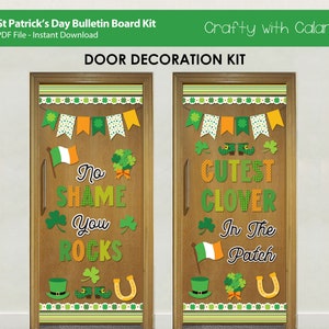 St Patrick's Day Bulletin Board Kit, March Classroom Bulletin Board ...
