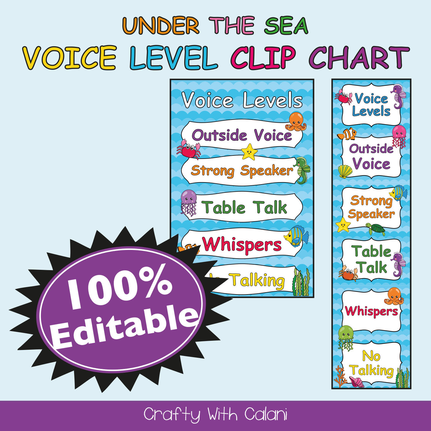 Noise Level Scale Classroom Clipart