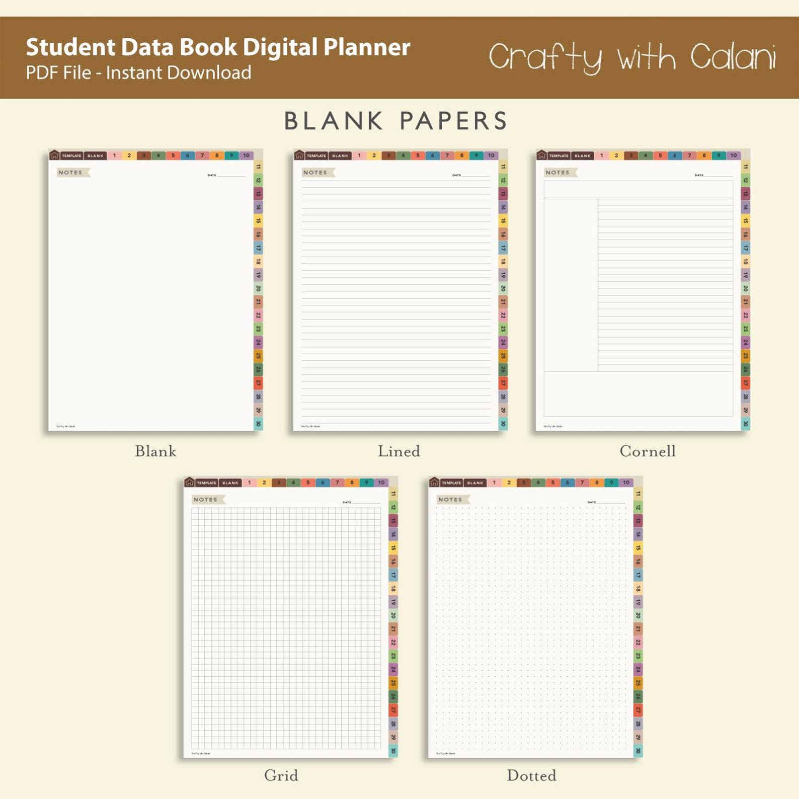 Teacher Digital Journal, Digital Student Data Book, Teacher Digital ...