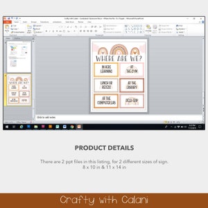 Classroom Door Sign, Boho Rainbow Classroom, Where Are We Door Sign ...