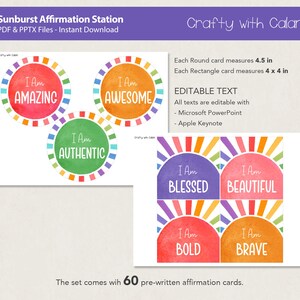 Affirmation Mirror, Classroom Affirmation Station, Rainbow Affirmation ...