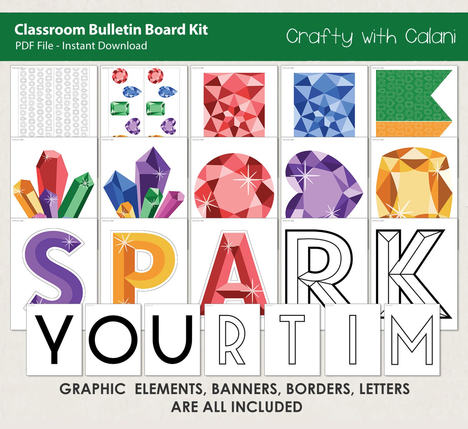 Classroom Bulletin Board Kit New Year Bulletin Board - Etsy