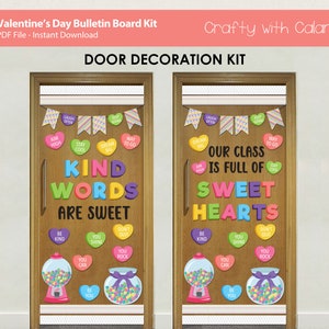 Classroom Bulletin Board Kit, Valentine's Day Bulletin Board, Candy ...