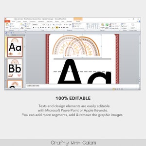 Alphabet Poster Classroom Decoration, Boho Rainbow Classroom, ABC ...