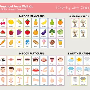Preschool Focus Wall Template, Preschool Learning Wall, Classroom ...