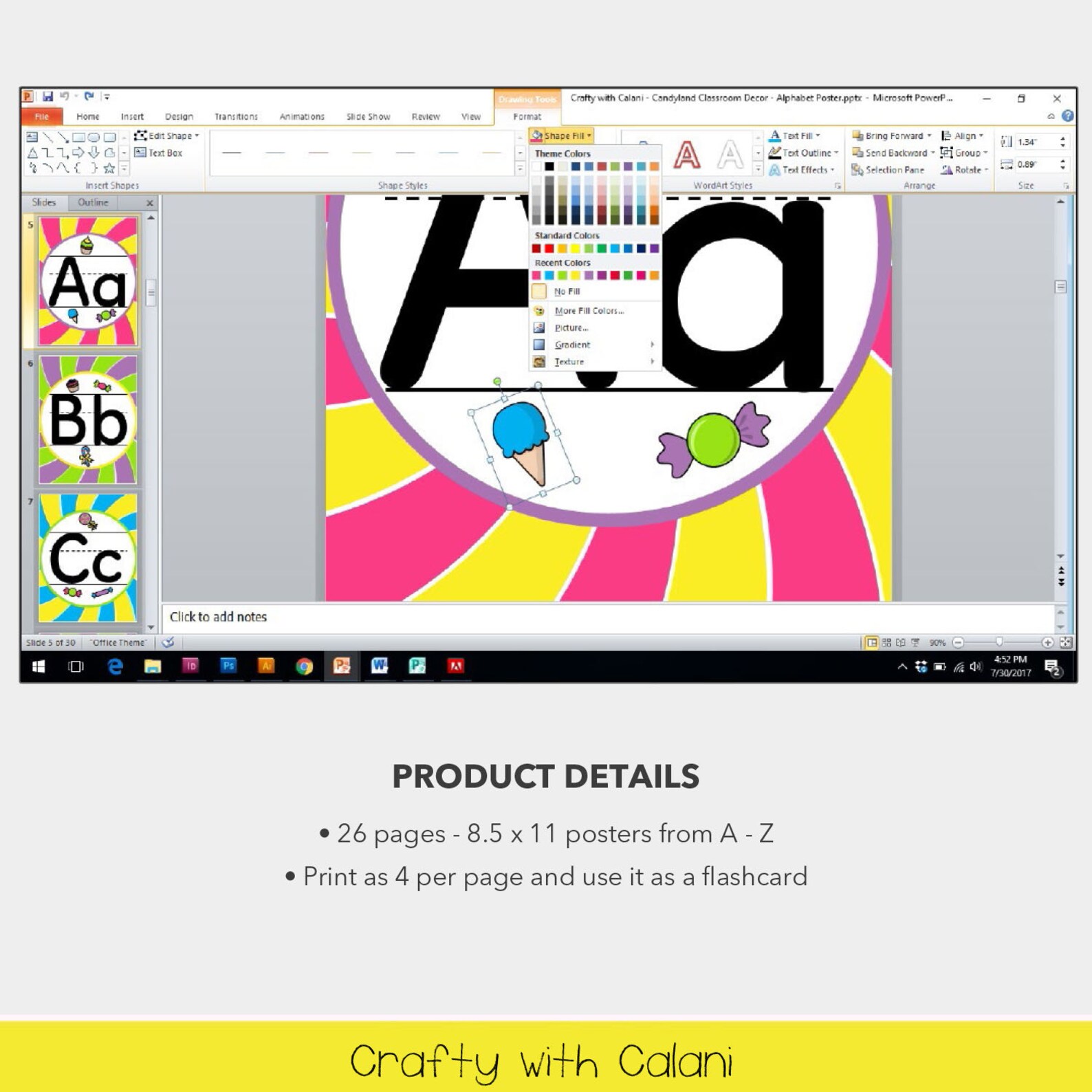 Alphabet Poster Classroom Decoration Candy Themed Classroom - Etsy