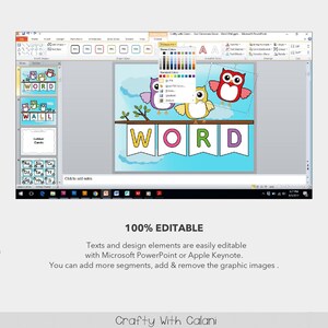 Word Wall Classroom Decoration, Owl Classroom Theme, Editable Reading ...