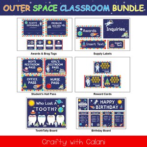 Classroom Decoration Bundle Astronaut Classroom Space - Etsy