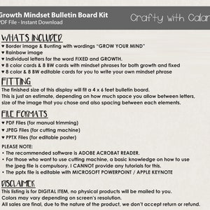 Growth Mindset Bulletin Board Kit, Pastel Classroom Display, Change ...