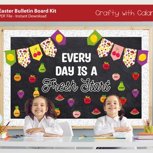 Fruit of the Spirit Bulletin Board Kit, April Classroom Bulletin Board ...