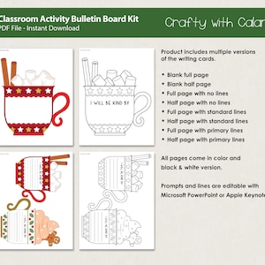 Christmas Bulletin Board Kit, A Cup of Kindness Board, December ...