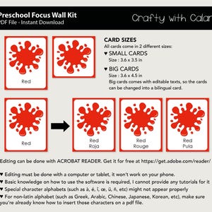 Preschool Focus Wall Template, Preschool Learning Wall, Classroom ...