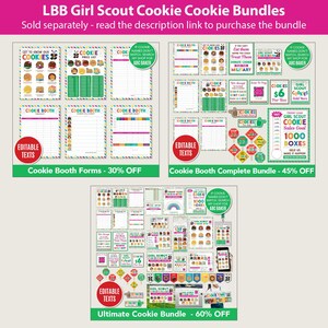 Scout Cookie Booth Printable, LBB Cookie Booth Pennant Bunting ...