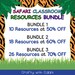 Word Wall Classroom Decoration Safari Classroom Theme - Etsy