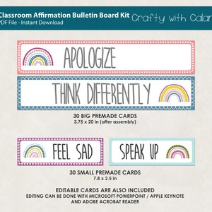 It is OK to Bulletin Board Kit, Classroom Door Decor, Emotional ...