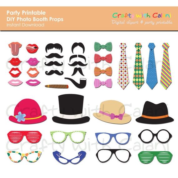 Party Printable Instant Download Photo Booth Prop 38 ready | Etsy