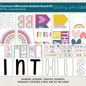 It is OK to Bulletin Board Kit, Classroom Door Decor, Emotional ...