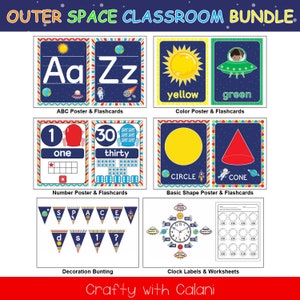 Classroom Decoration Bundle Astronaut Classroom Space - Etsy