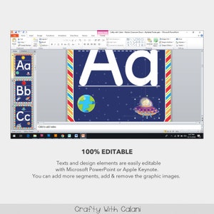 Alphabet Poster Classroom Decoration, Outer Space Classroom, ABC ...