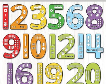 Cutout Number Poster, Skip Counting Poster, Classroom Number Poster ...