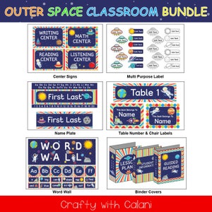 Classroom Decoration Bundle Astronaut Classroom Space - Etsy
