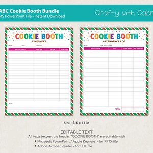 Girl Scout Cookie Booth Printable 2023 ABC Cookie Price List - Etsy