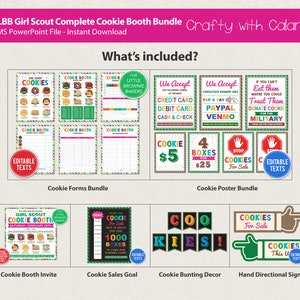 Girl Scout Cookie 2024 Booth Printable, LBB Cookie Booth Poster, Cookie ...