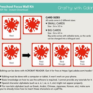 Preschool Focus Wall Template, Preschool Learning Wall, Classroom ...
