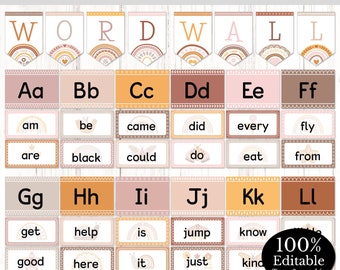 Word Wall Classroom Decoration, Space Theme Classroom, Editable Reading ...