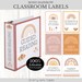 Teacher's Binder Cover, Boho Rainbow Classroom Decor, Editable Teacher ...
