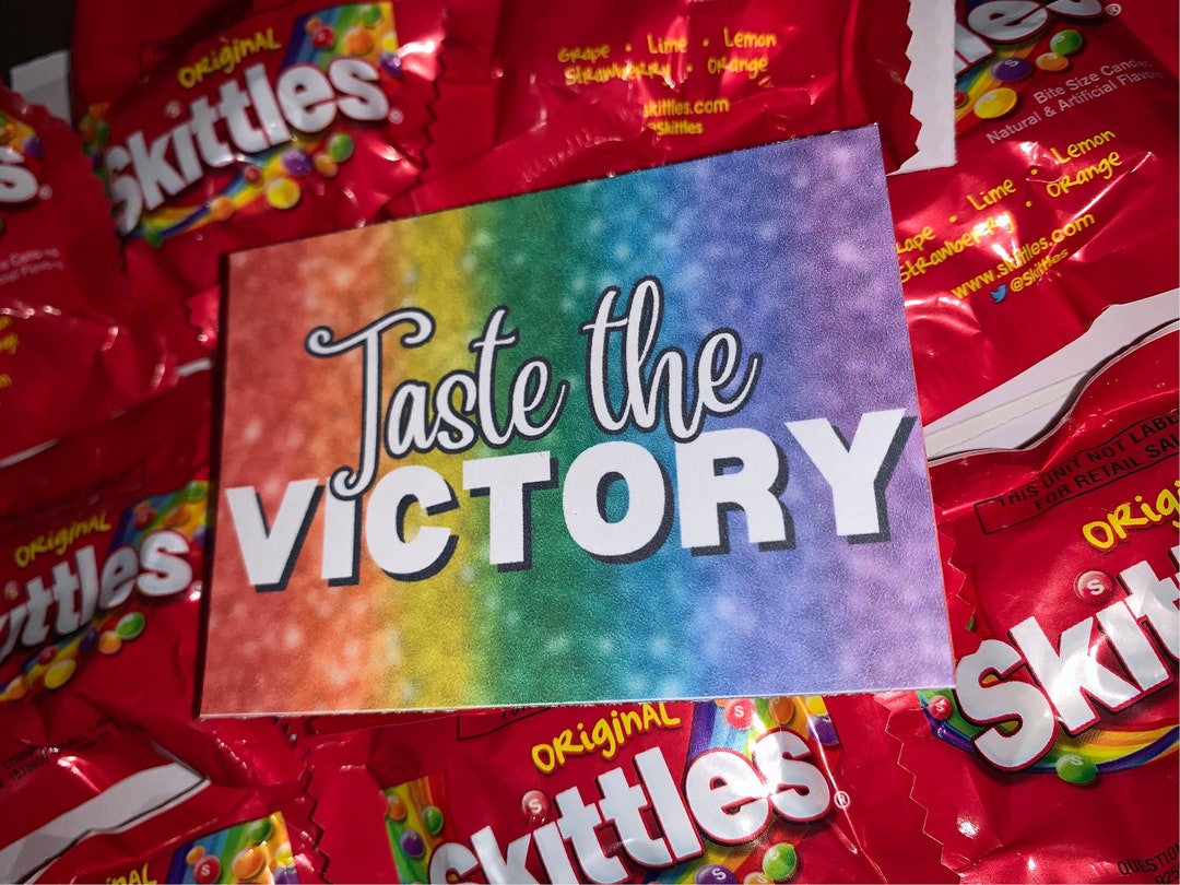 Skittles Cheerleader Gift Tag - Candy Goody Bag - Candy Gram - Etsy