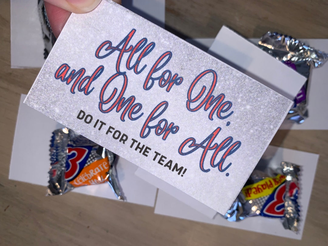3 Musketeers Cheerleader Gift Tag - Candy Goody Bag - Candy Gram - Etsy