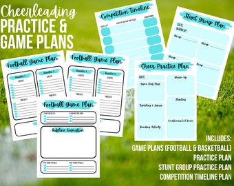 Cheerleading Practice & Game Plans Bundle for Coaches Pink - Etsy
