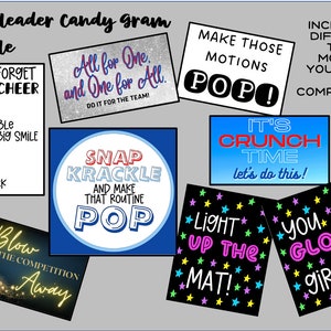 Cheer Team Candy Gram Bundle - Etsy