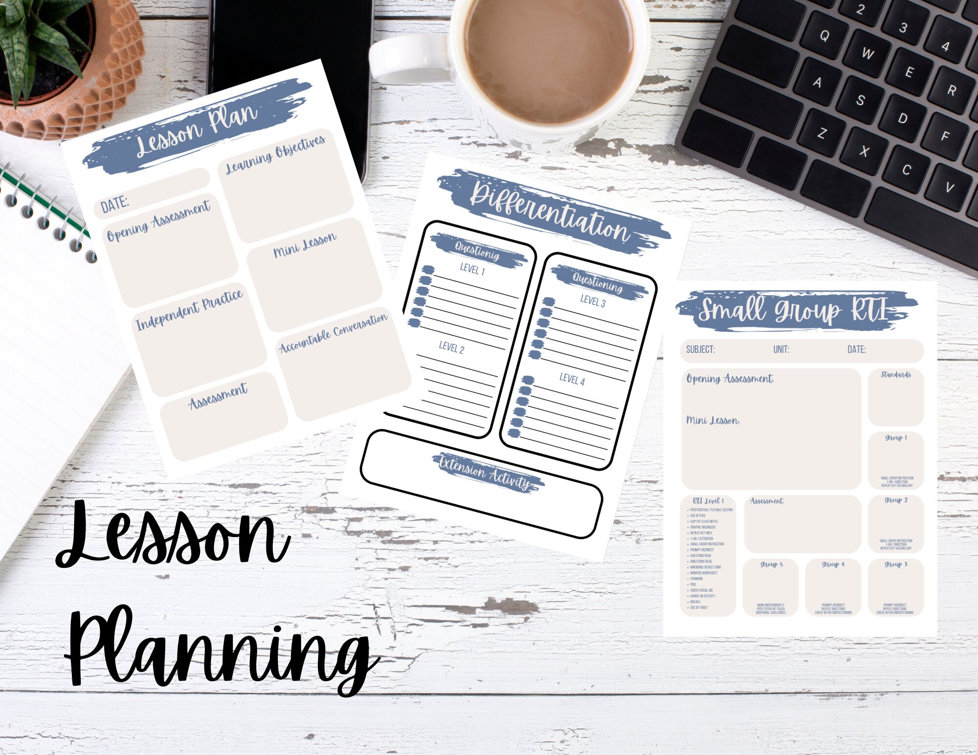 Teacher Planner & Lesson Plan Templates - Etsy