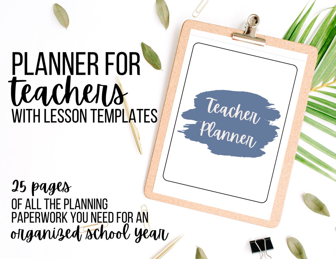 Teacher Planner & Lesson Plan Templates - Etsy