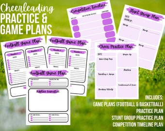 Cheerleading Practice & Game Plans Bundle for Coaches Pink - Etsy