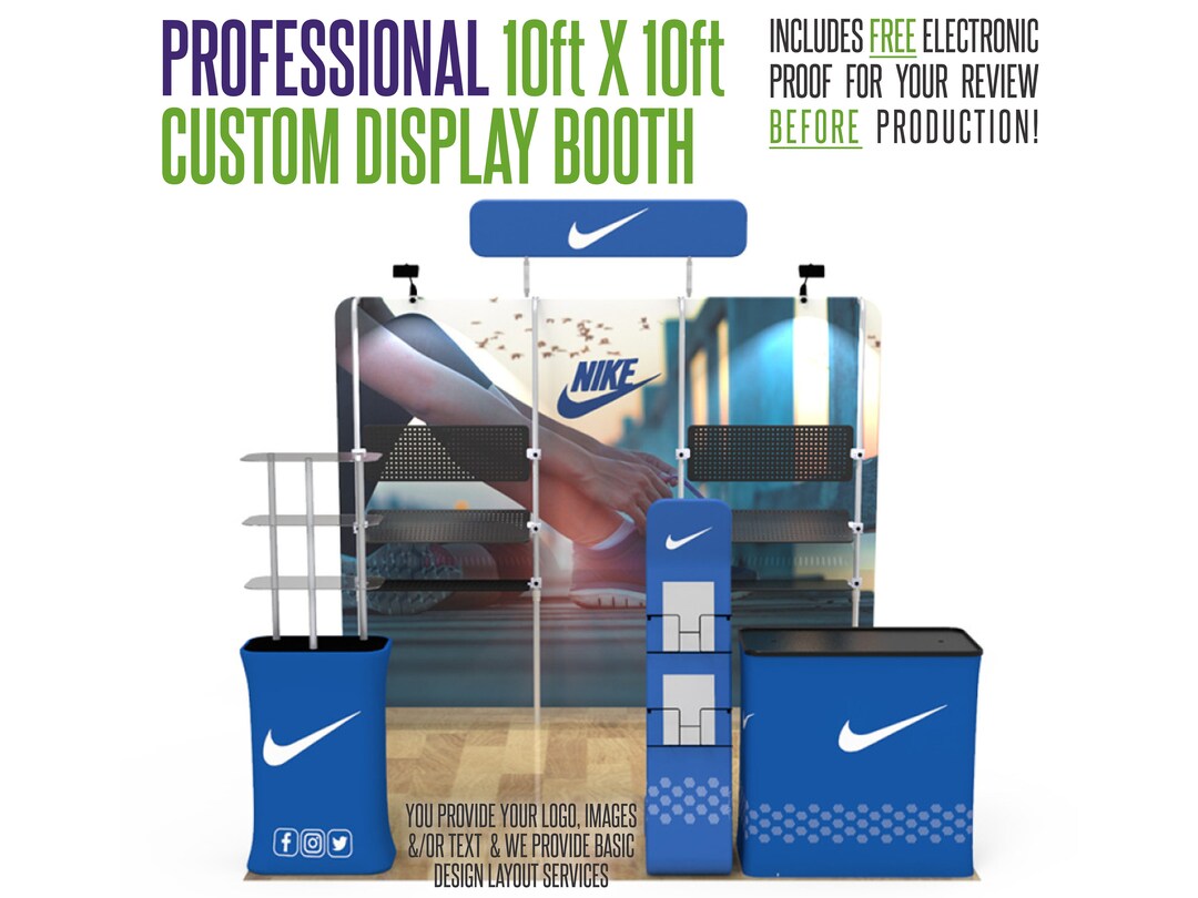 Professional 10ft X 10ft Booth Display Kit With Custom Printing - Great ...