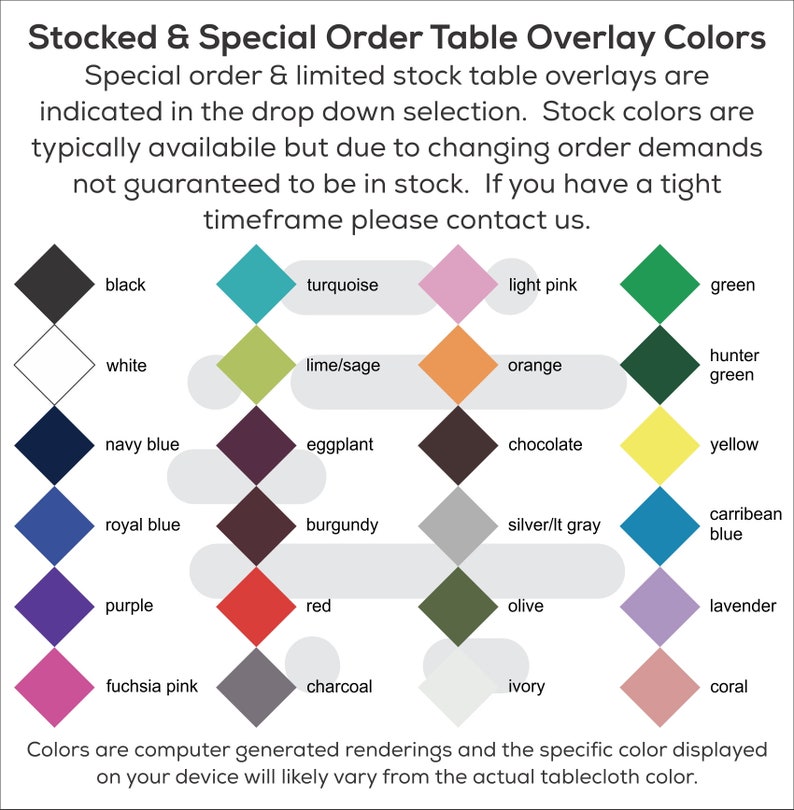 Your Logo Table Overlay With Logo and Fabric Color Options - Etsy