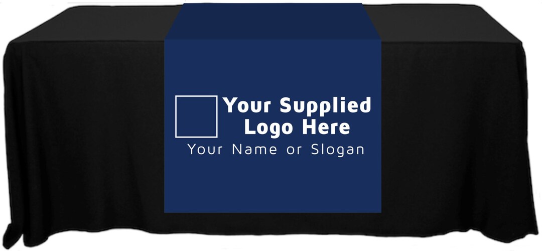 30 X 80 Full Color Table Runner With Your Logo 30 X 80 Any Color ...