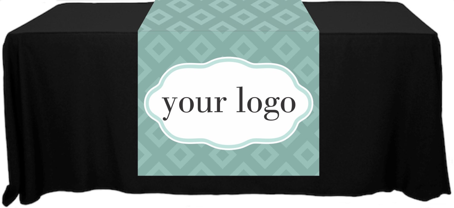 30 X 80 Full Color Table Runner With Your Logo in | Etsy