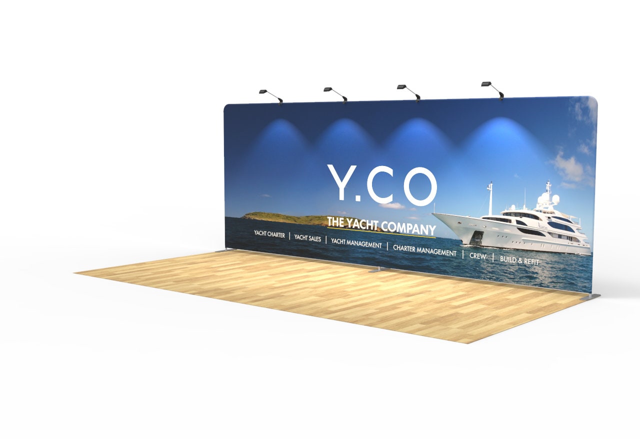 Full Color Custom Tension Fabric Tube Frame Banner - Large 20 FT - Etsy