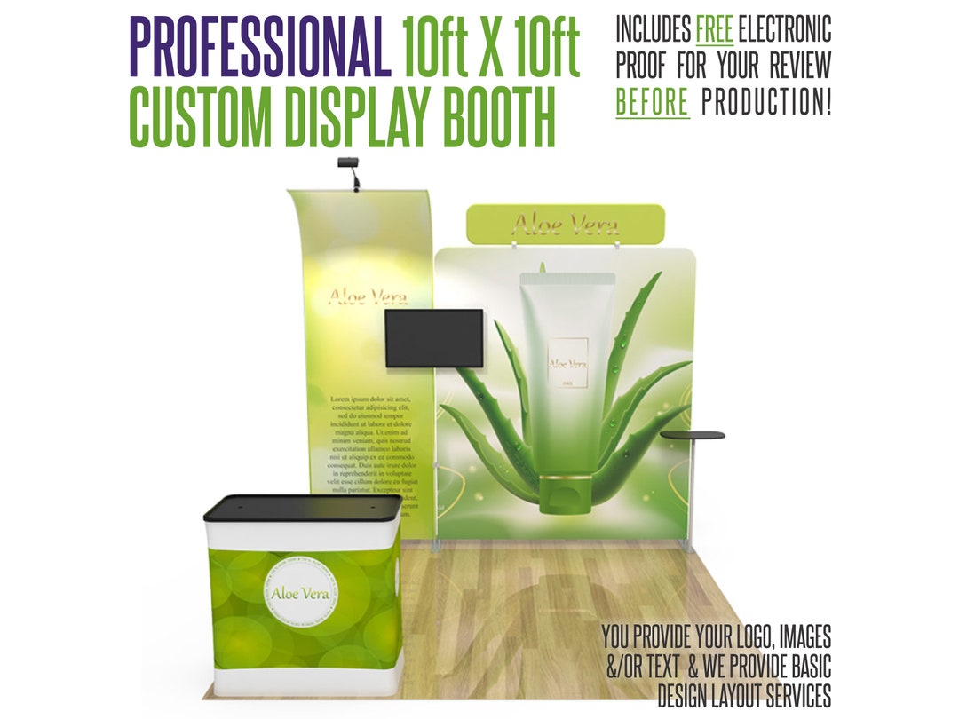 Professional 10ft X 10ft Booth Display Kit With Custom Printing - Great ...