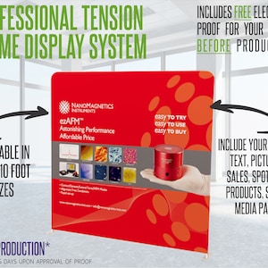 Custom Tension Fabric Display System Full Color Graphics - Etsy
