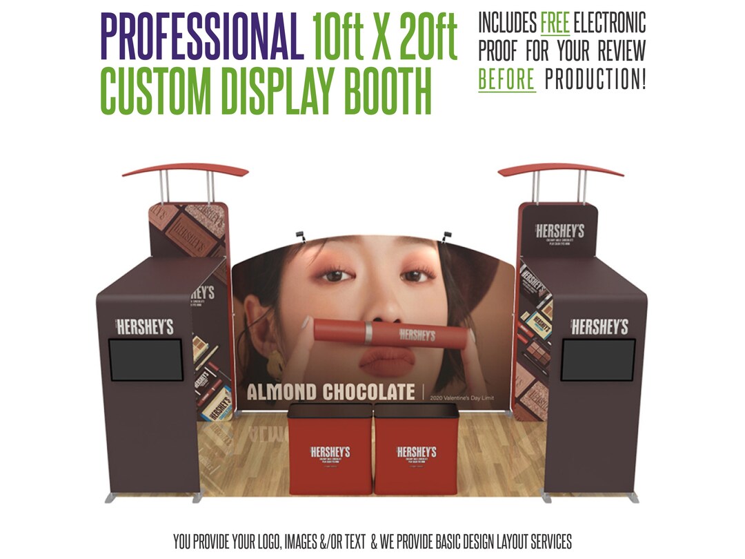 Professional 10ft X 20ft Booth Display Kit With Custom Printing - Great ...