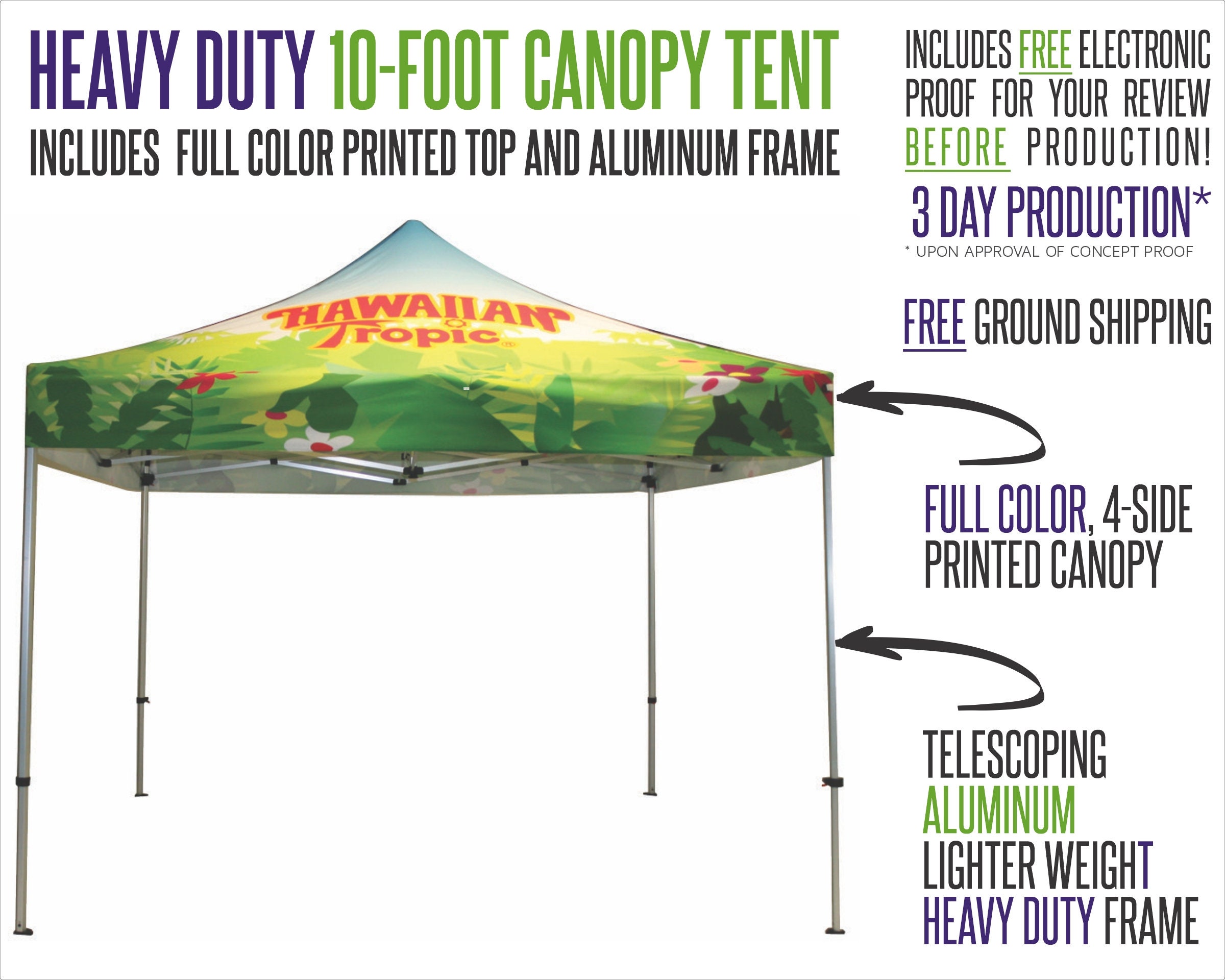 PREMIUM Full Color Canopy Tent With Lightweight Heavy Duty - Etsy